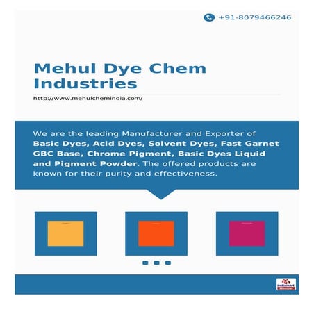 Mehul dye-chem-industries | PDF