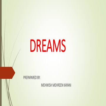 Dreams | PPTX