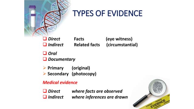 Types of Evidence | PPTX