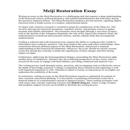 Meiji Restoration Essay.pdf