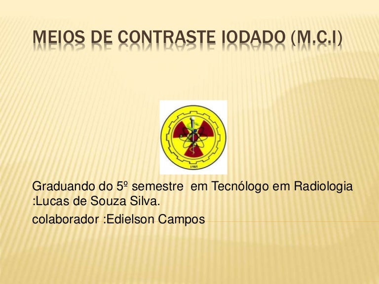 Meios de contraste iodado