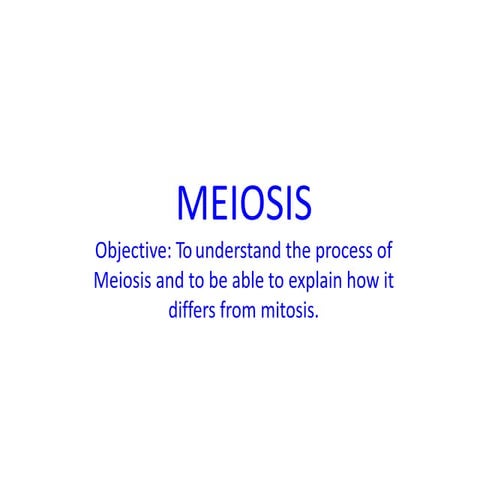MEIOSIS ppt for bsc first year life science botany zoology | PPTX