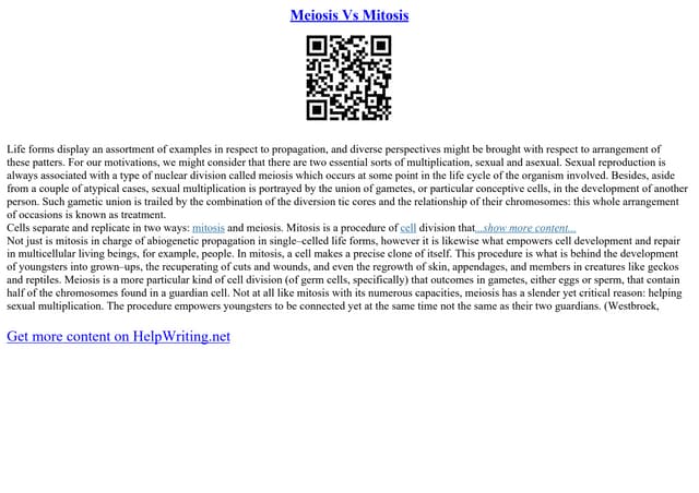 Difference between mitosis and meiosis | PPT