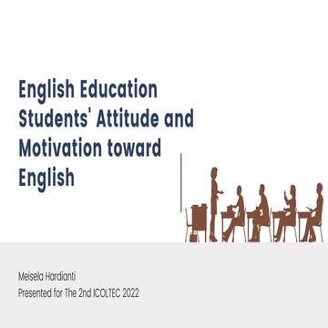 English Education Student's Attitude and Motivation toward English | PPT