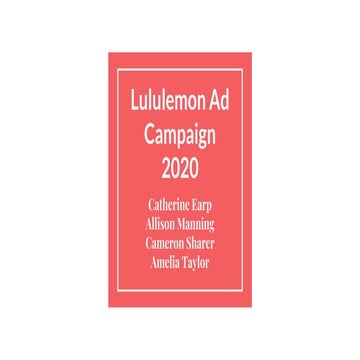 Lululemon presentation | PPTX