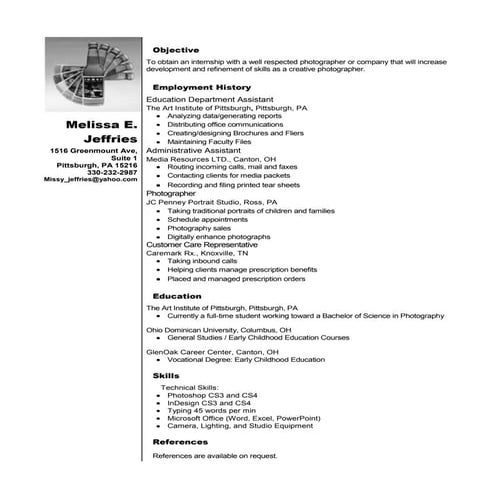 Jessica Powell Resume 2016 | DOCX