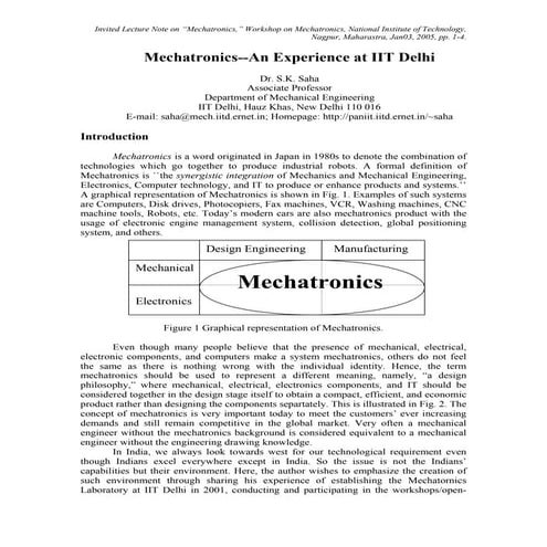 MECHATRONICS -Unit 5- ACTUATORS AND MECHATRONIC SYSTEM DESIGN | PPT