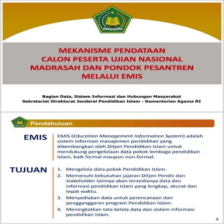 Mekanisme pendataan un pendis | PDF