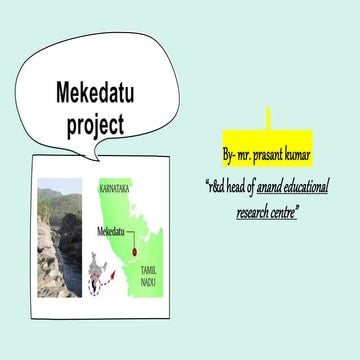 Mekedatu dam project | PPT