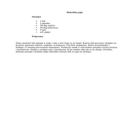 Meksička jaja | PDF