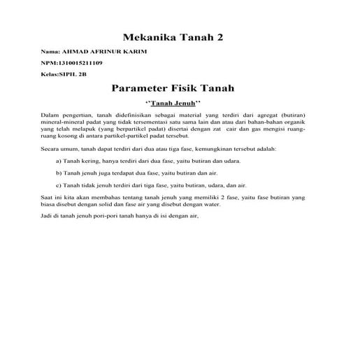 Tugas Mektan 2 | DOCX