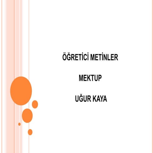 Mektup | PPT