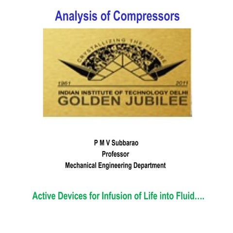 analysis of compressor | PPT