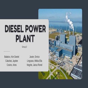 Diesel power plant | PPT
