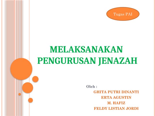 Slide kursus pengurusan jenazah | PPTX