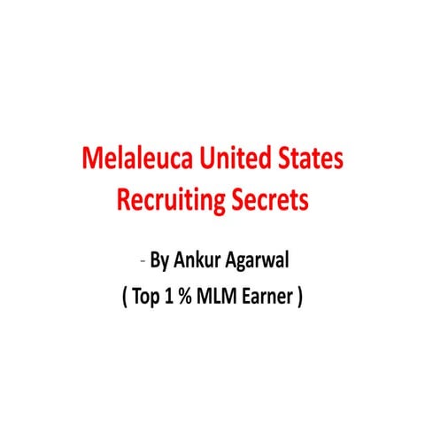 Melaleuca us | PPTX