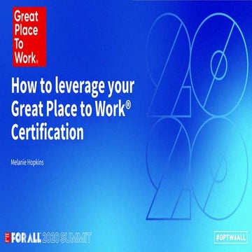 Leverage Certification summit culture u session | PPT