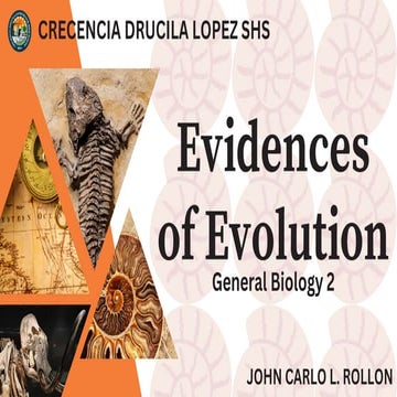Evidences of Evolution General Biology 2 | PPTX
