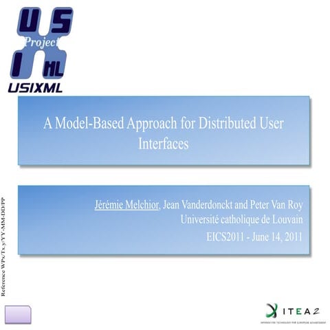 A Model Based Approach For Distributed User Interfaces Ppt 0079