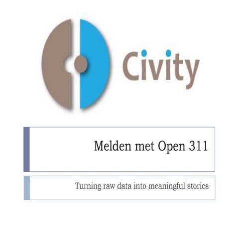Melden met open311 | PPT