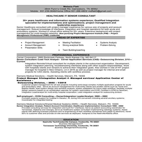 Melesia flatt resume 0317 | DOC