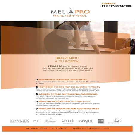 Meliá PRO para agentes de viajes | PDF