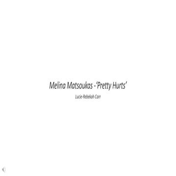 Pretty hurts Textual Analysis | PPTX