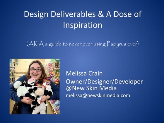 Cole melissa - design & development | PPT