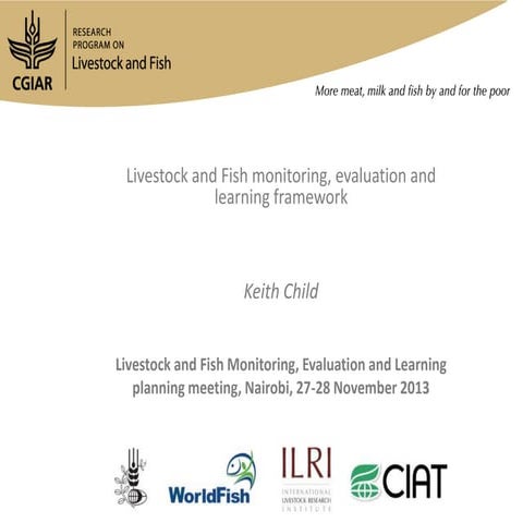 Livestock and Fish monitoring, evaluation and learning framework | PPTX