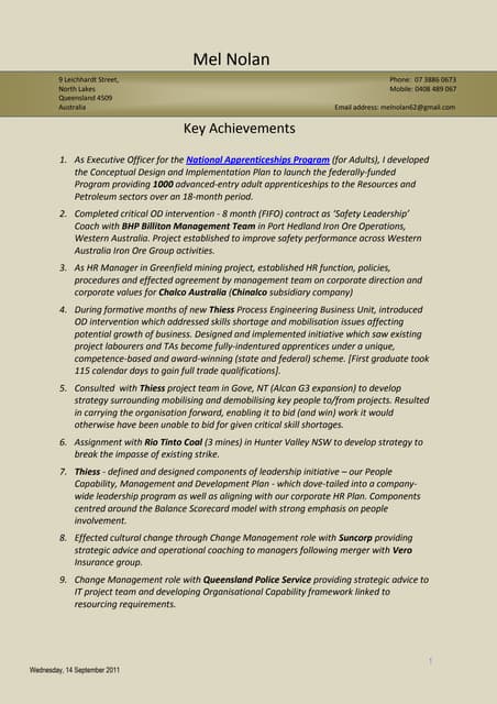 KRA for Head of HR | PDF