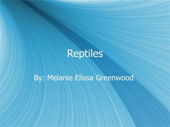 Reptiles | PPT