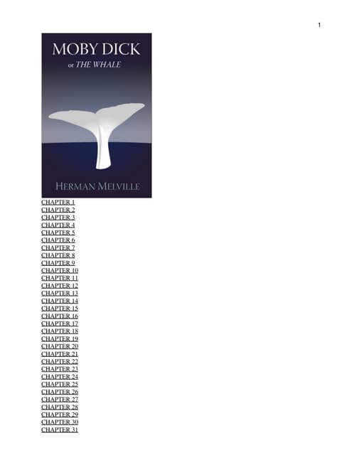Moby Dick - Chapter 2 | PDF