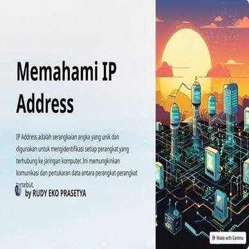 Memahami-IP-Address untuk belajar jaringan | PPTX