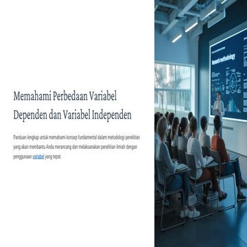 Memahami Perbedaan Variabel Dependen dan Variabel Independen | PDF