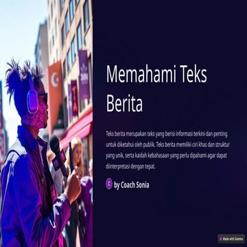 Materi Teks Berita Bahasa Indonesia Kelas XI Kurikulum Merdeka .pptx