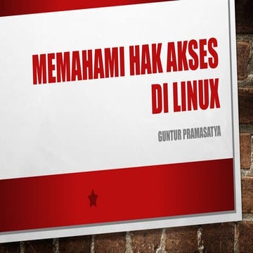 Memahami hak akses di linux | PPT