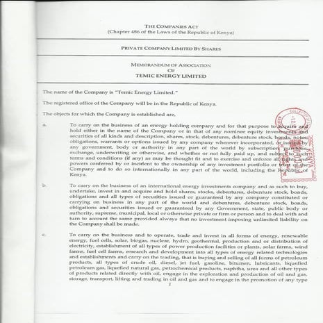 Memarts temic energy ltd | PDF