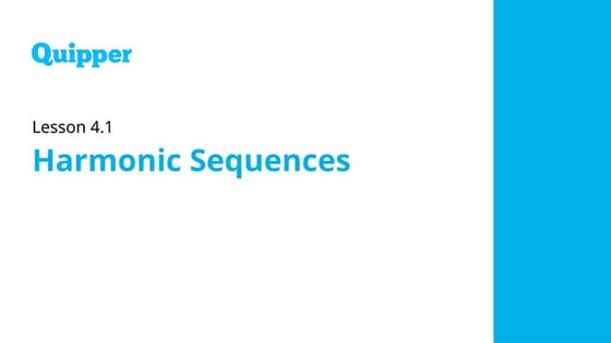 Lesson 6 - Harmonic and Fibonacci Sequence.pptx