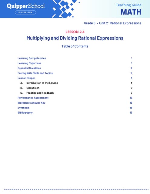 Module 4 Grade 9 Mathematics (RADICALS) | PPT