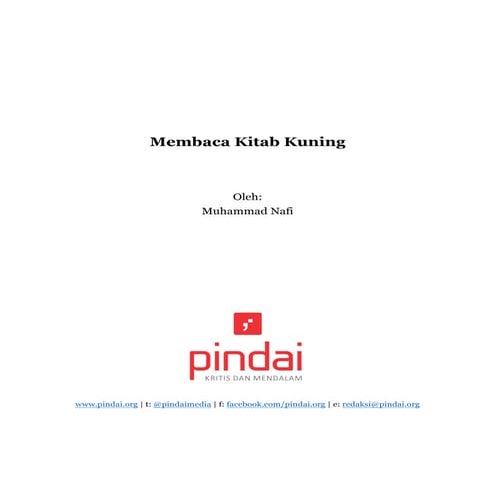 Membaca Kitab Kuning | PDF