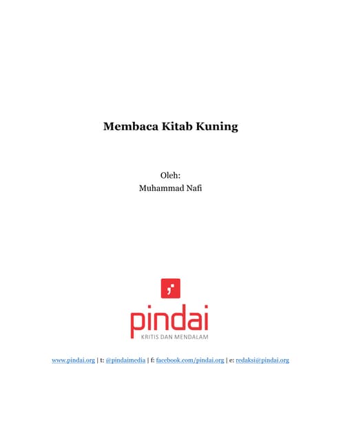 Buku Panduan Literasi Pegon presentasi.. | PPT