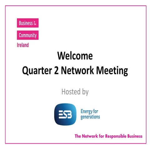 Member Network Meeting Q2- Presentation slide pack | PDF | Business ...