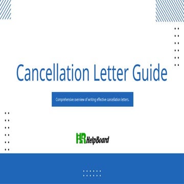 Membership Cancellation Letter, Cancellation Letter Sample | PPTX