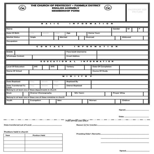 Membership+form+1 | PDF