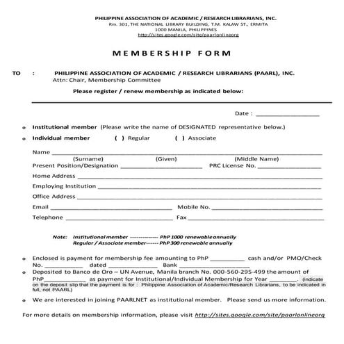 Membership form 2017 | DOCX