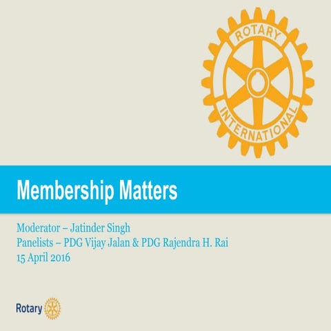 Membership Matters | PPTX