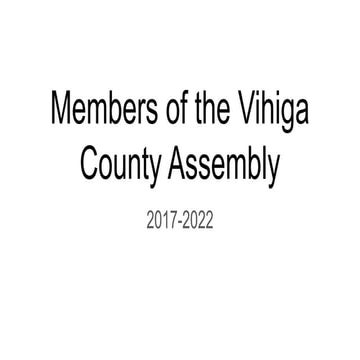 Members of the vihiga county assembly (2017 2022) | PDF