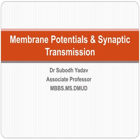 Membrane Potentials Synaptic Transmission.pptx