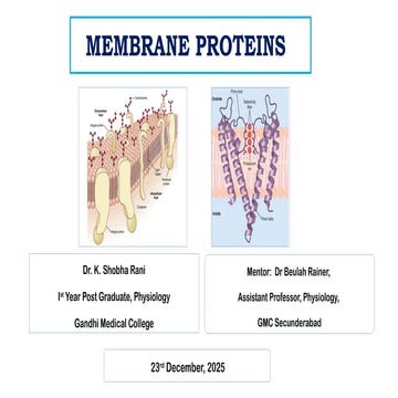Cell Membrane Proteins (Physiology).pptx
