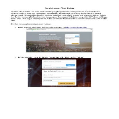 Membuat twitter | PDF